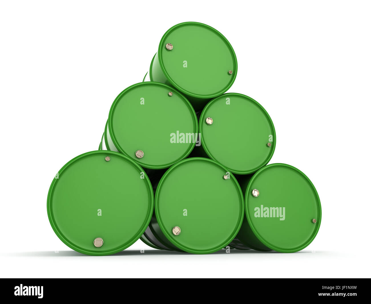 3D rendering barrels of biofuels Stock Photo - Alamy