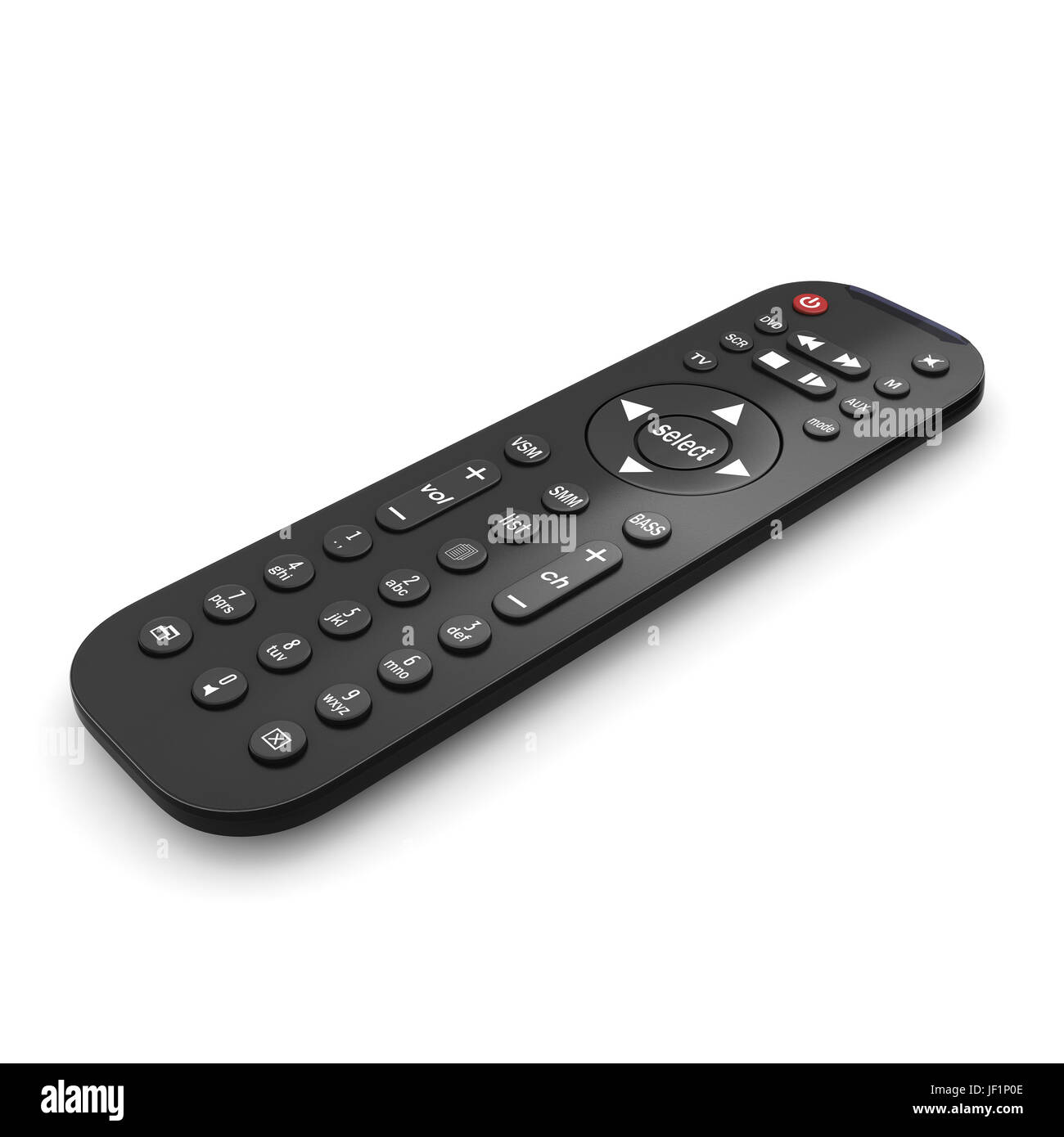 3D rendering TV Remote Stock Photo - Alamy