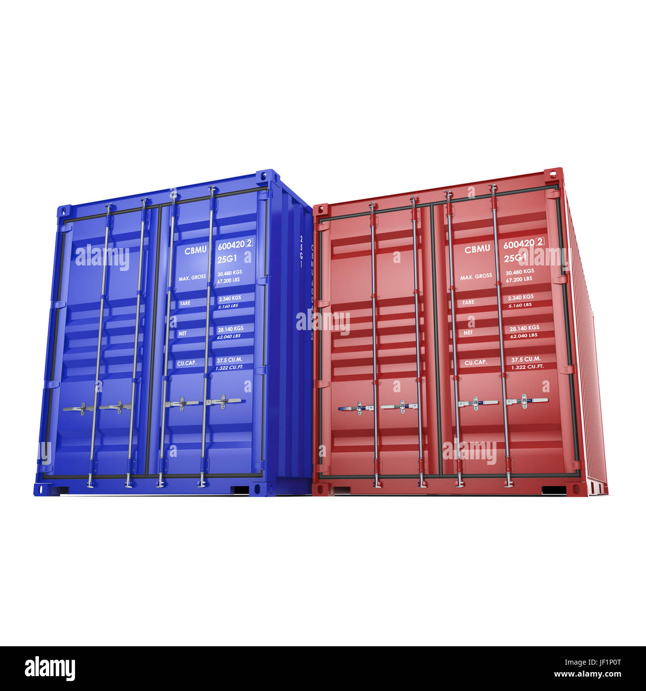 3D rendering containers Stock Photo - Alamy