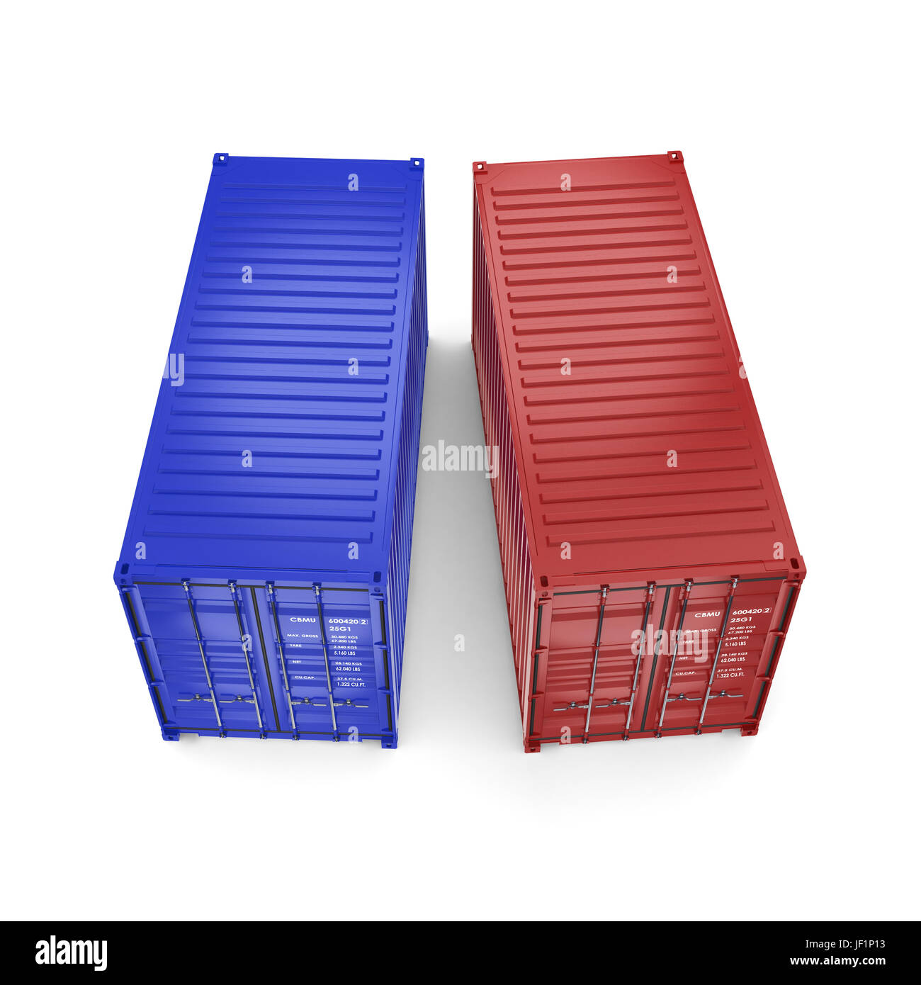 3D rendering containers Stock Photo - Alamy