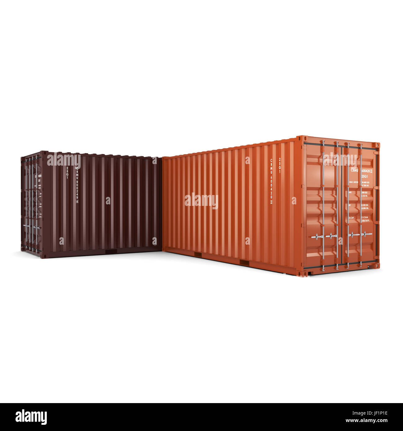 3D rendering containers Stock Photo - Alamy