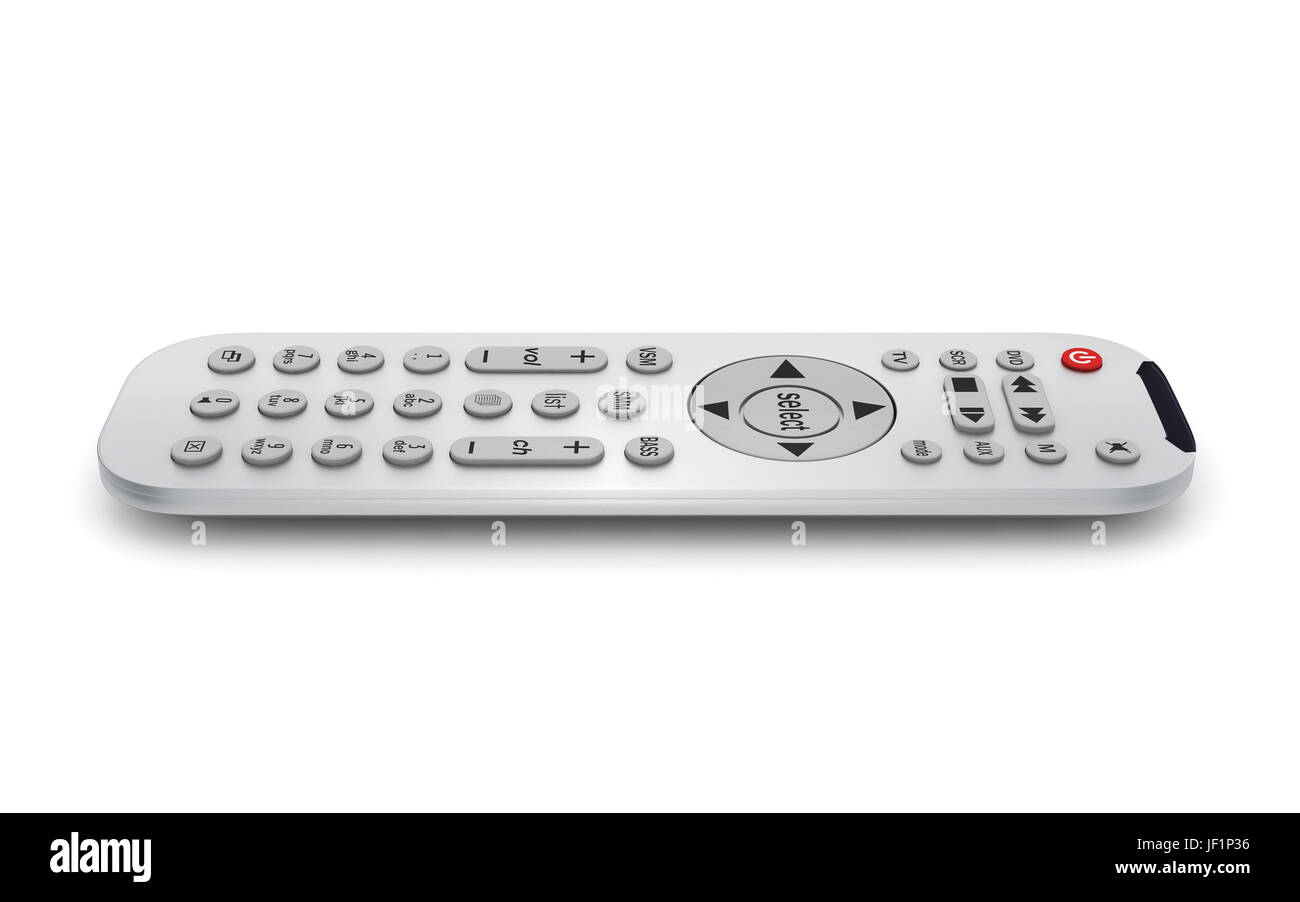 3D rendering TV Remote Stock Photo - Alamy