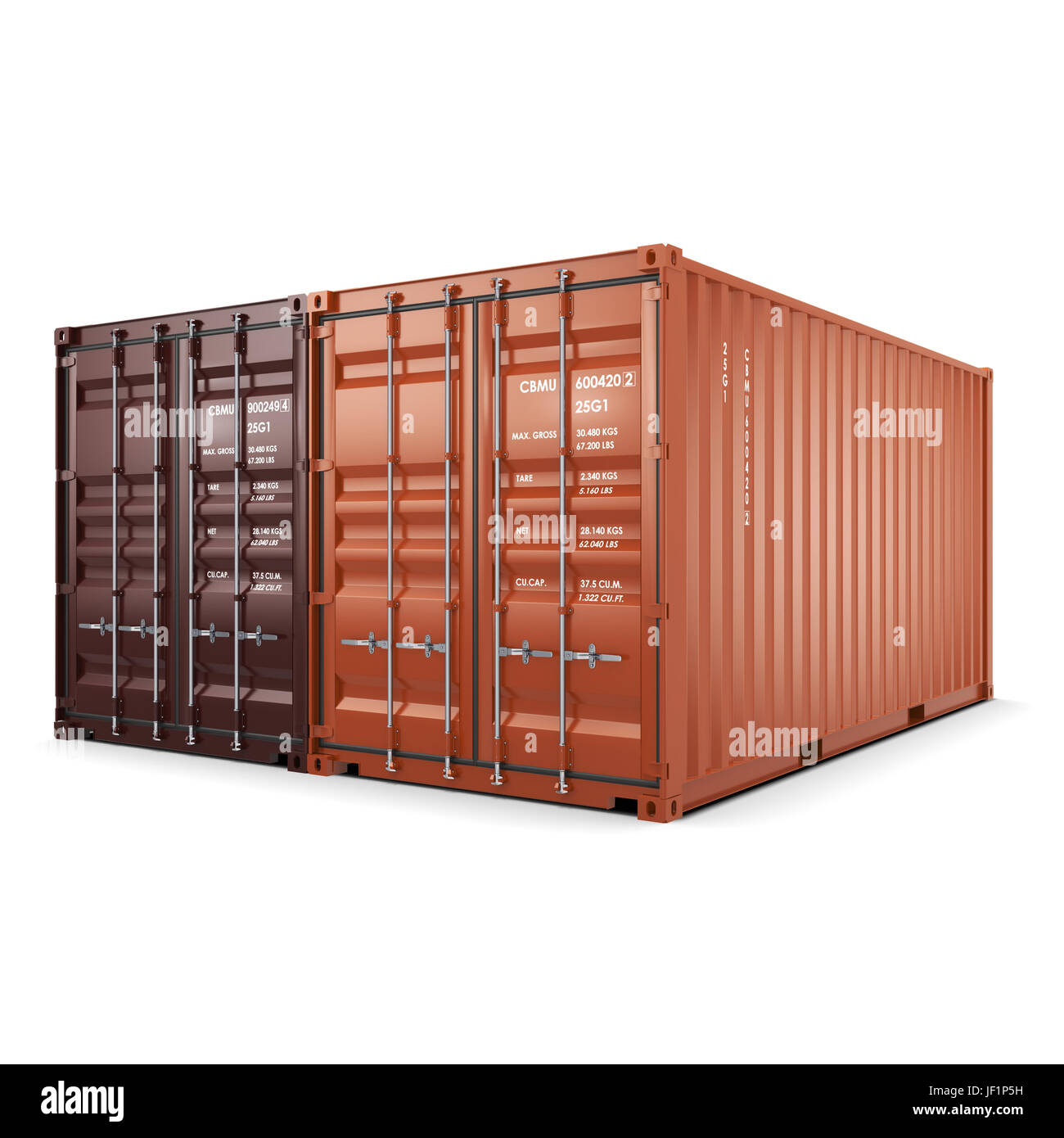 3D rendering containers Stock Photo - Alamy
