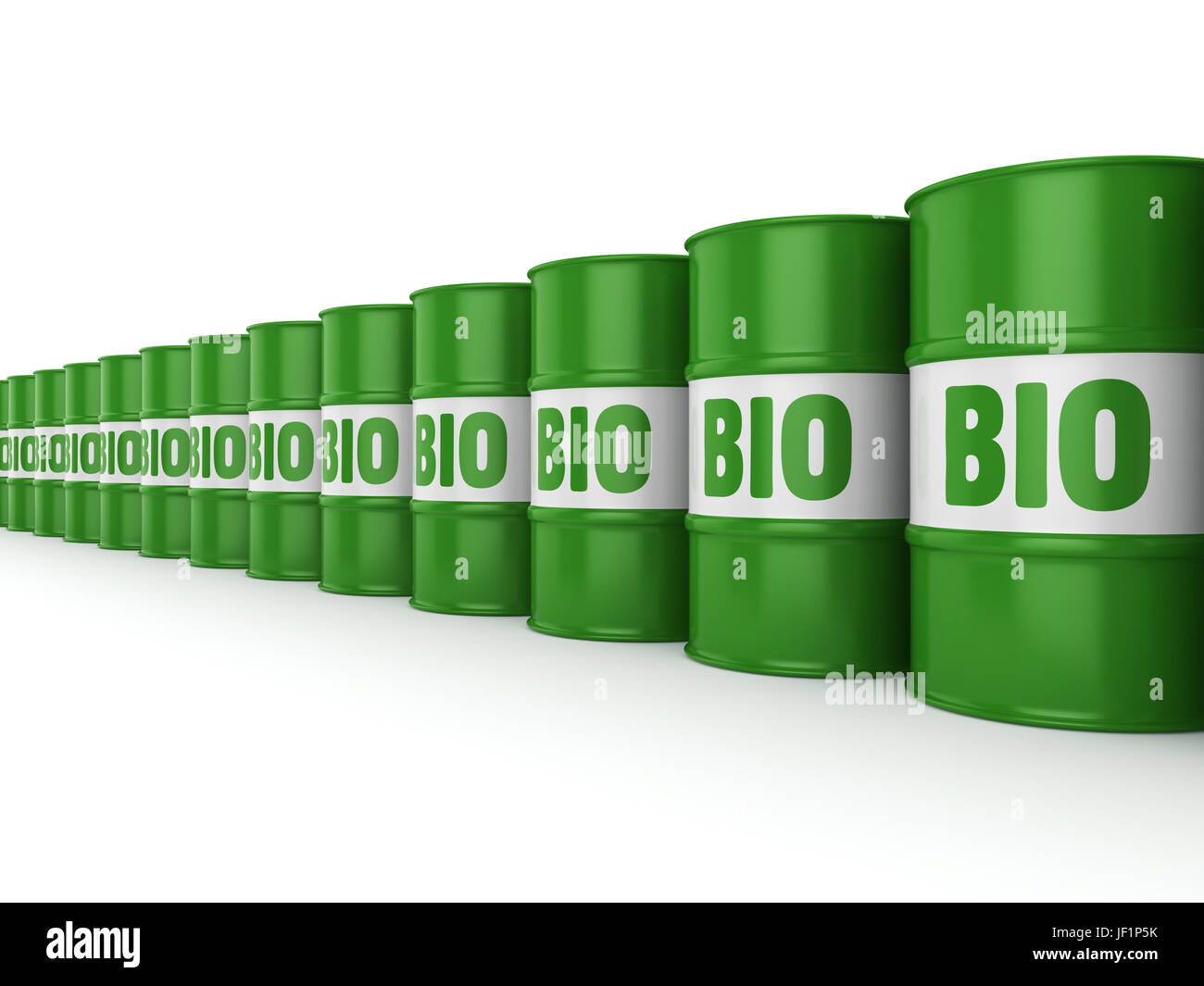 3D rendering barrel of biofuels Stock Photo - Alamy