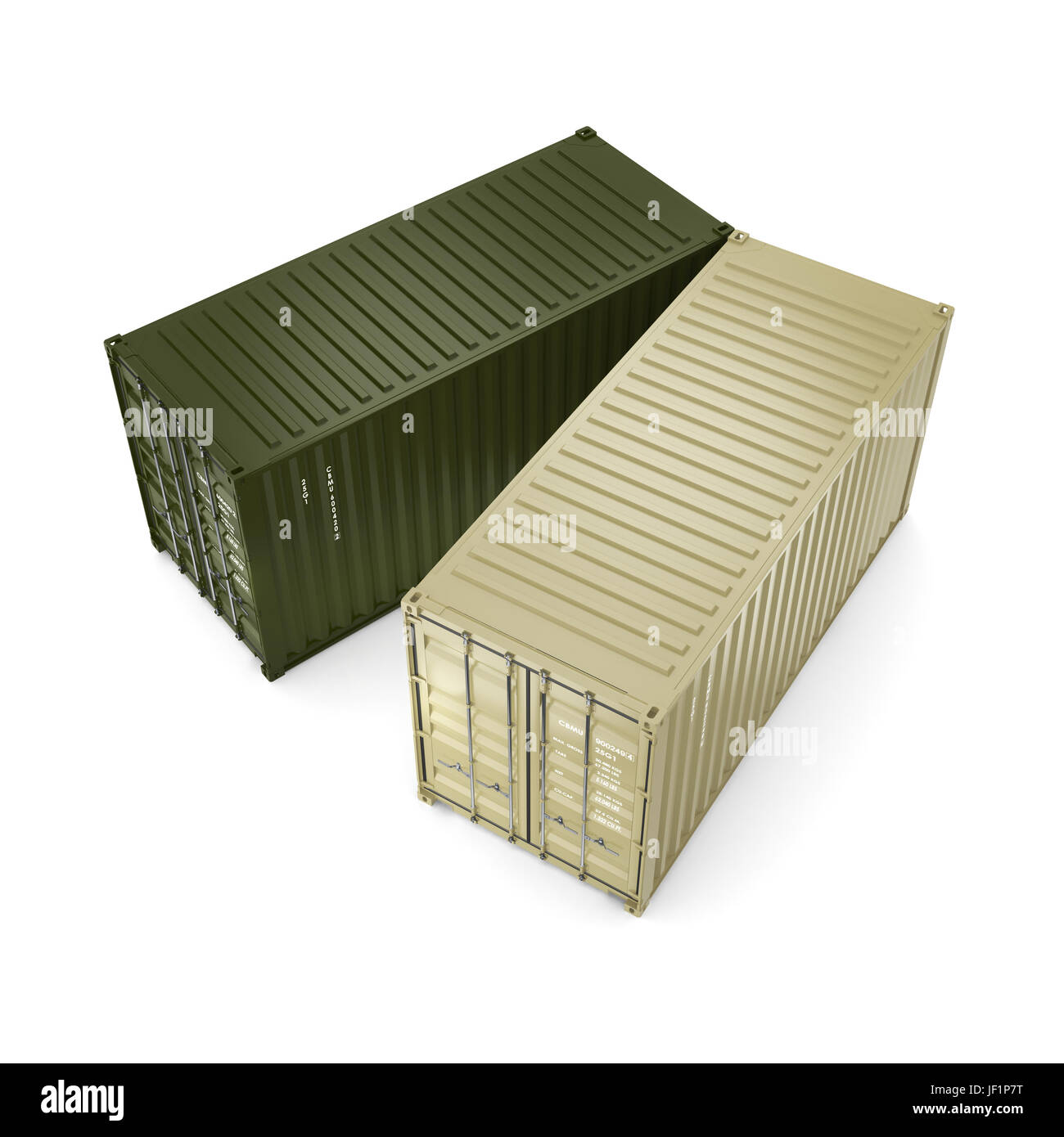 3D rendering container Stock Photo - Alamy