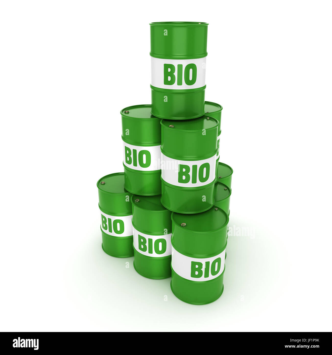 3D rendering barrel of biofuels Stock Photo - Alamy