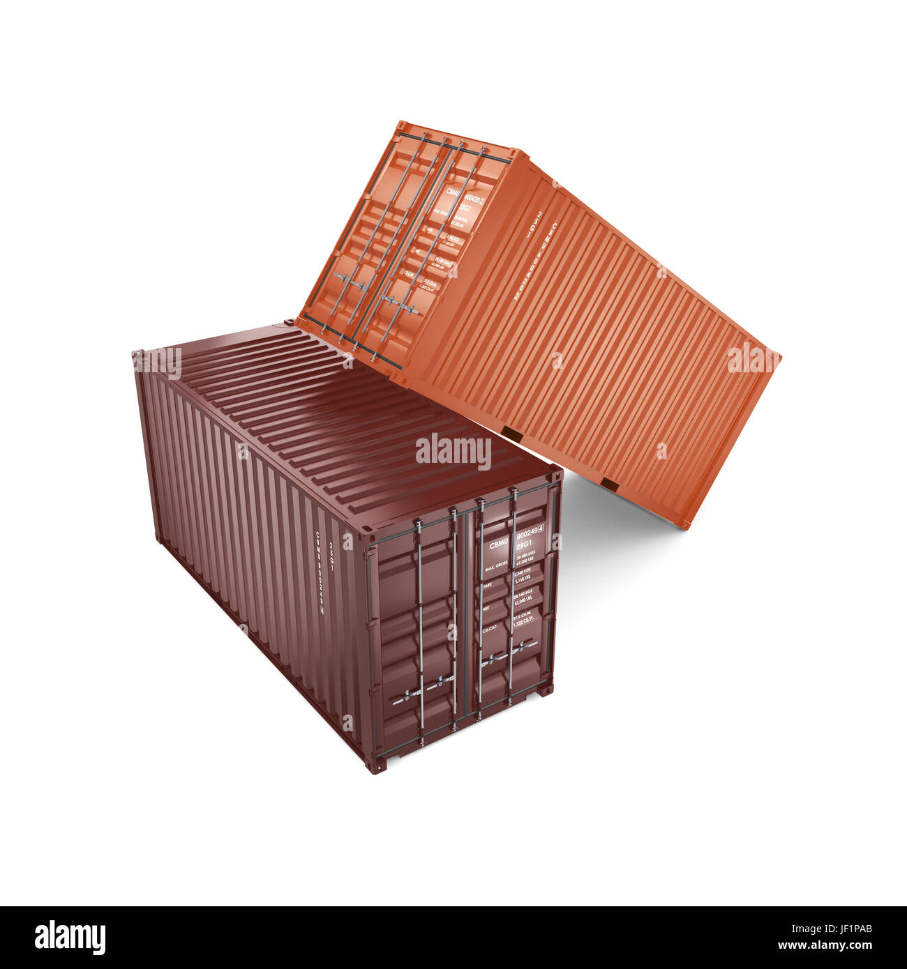 3D rendering containers Stock Photo - Alamy