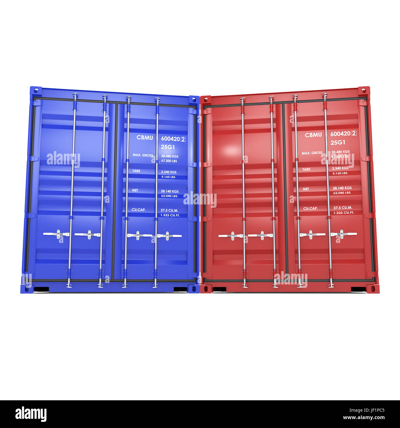 3D rendering containers Stock Photo - Alamy