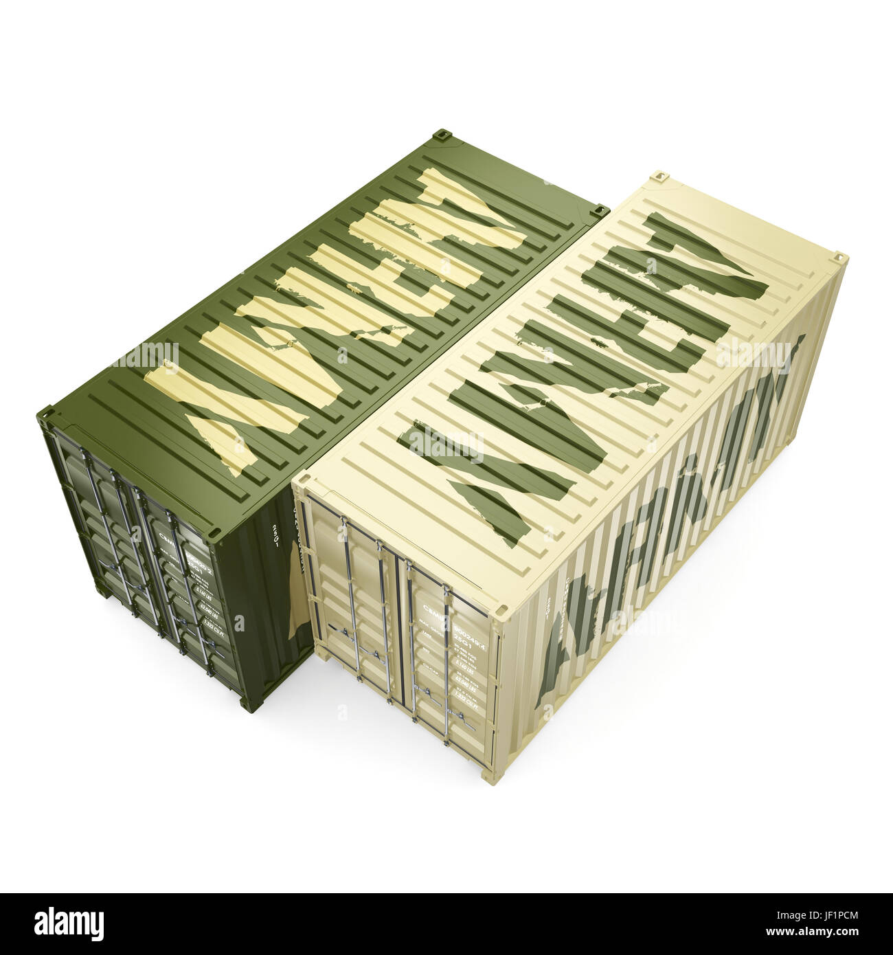 Weaponry containers Cut Out Stock Images & Pictures - Alamy