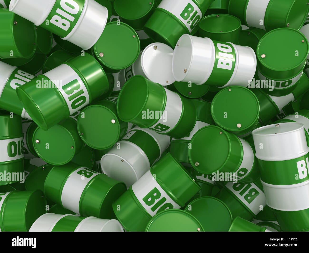 3D rendering barrel of biofuels Stock Photo - Alamy