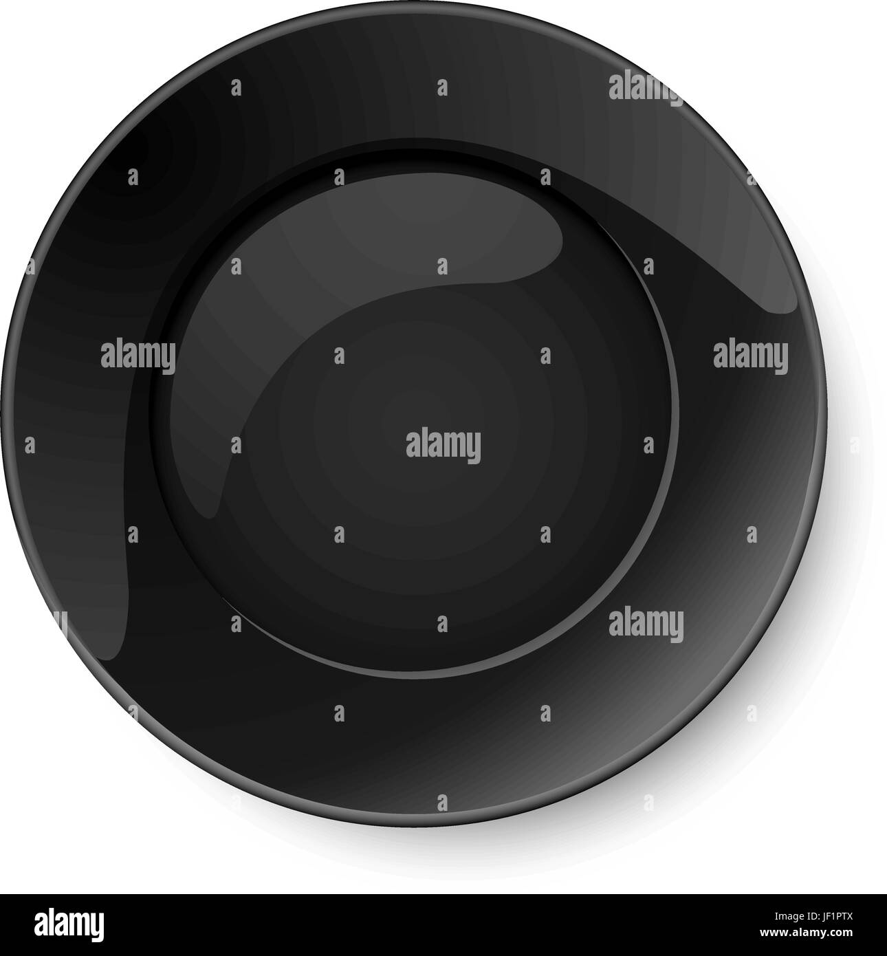 Top view black glossy Stock Vector Images - Alamy