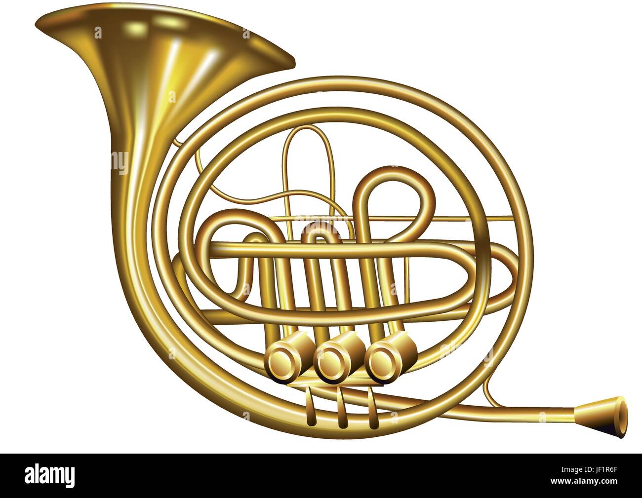 entertainment, music, sound, isolated, musical, horn, brass, harmony ...