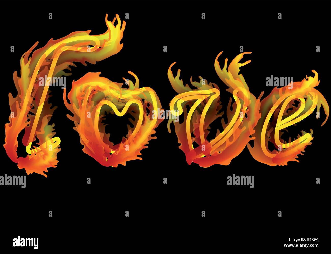 Deep red flame Stock Vector Images - Alamy