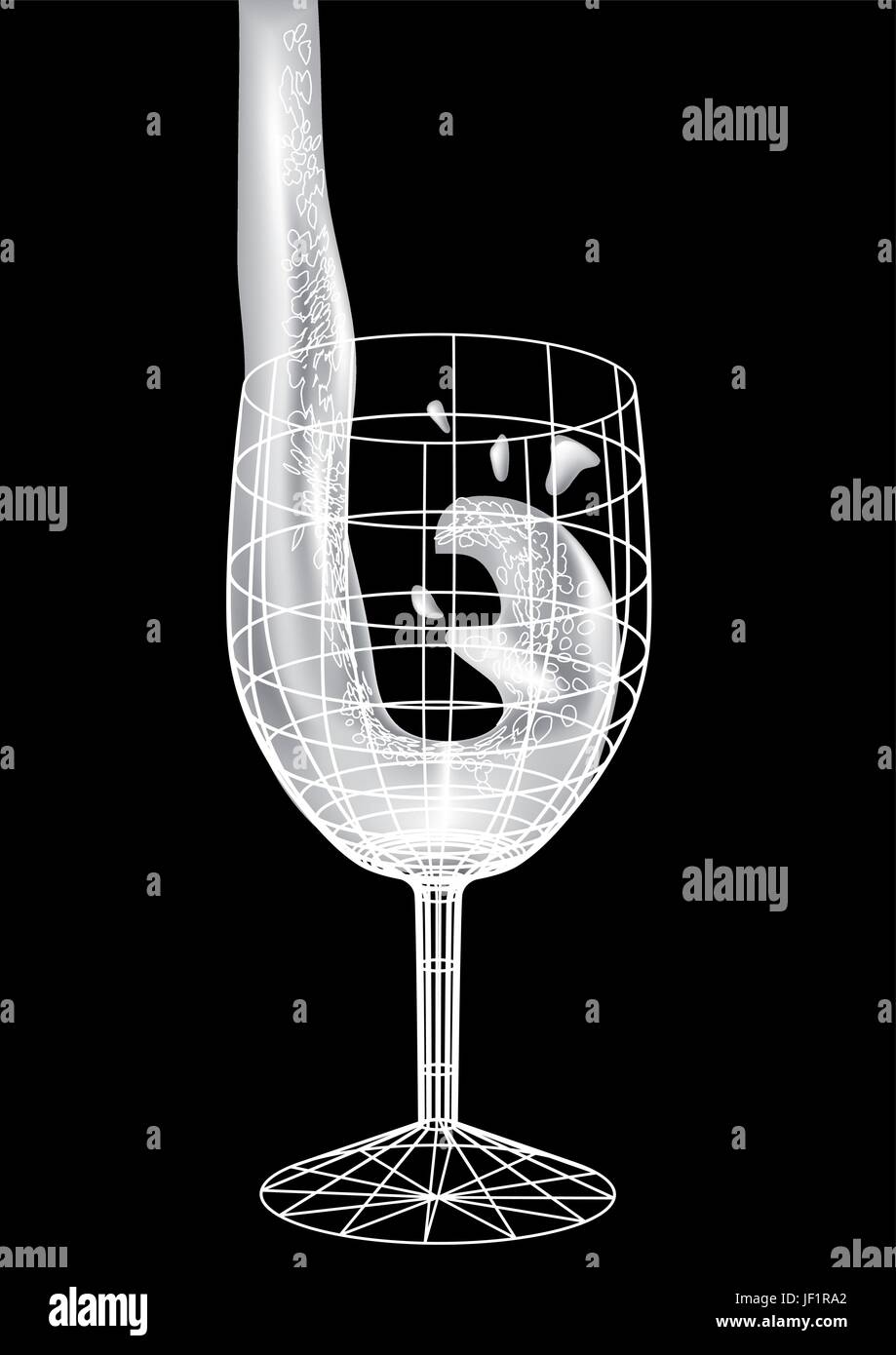 Pouring water into chalice Stock Vector Images - Alamy