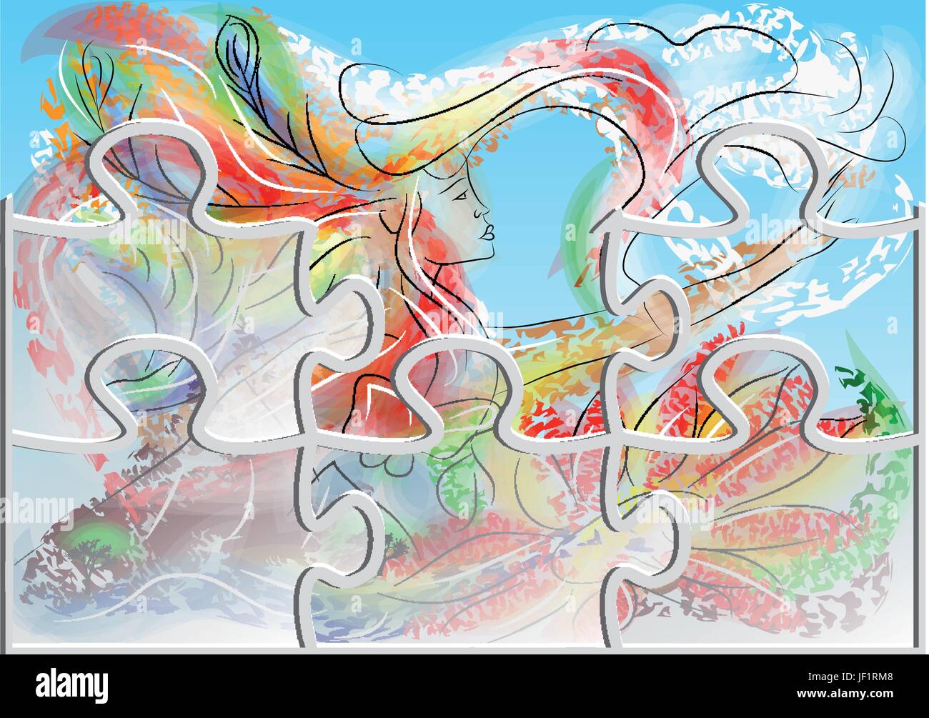 woman, blue, environment, enviroment, model, design, project, concept ...