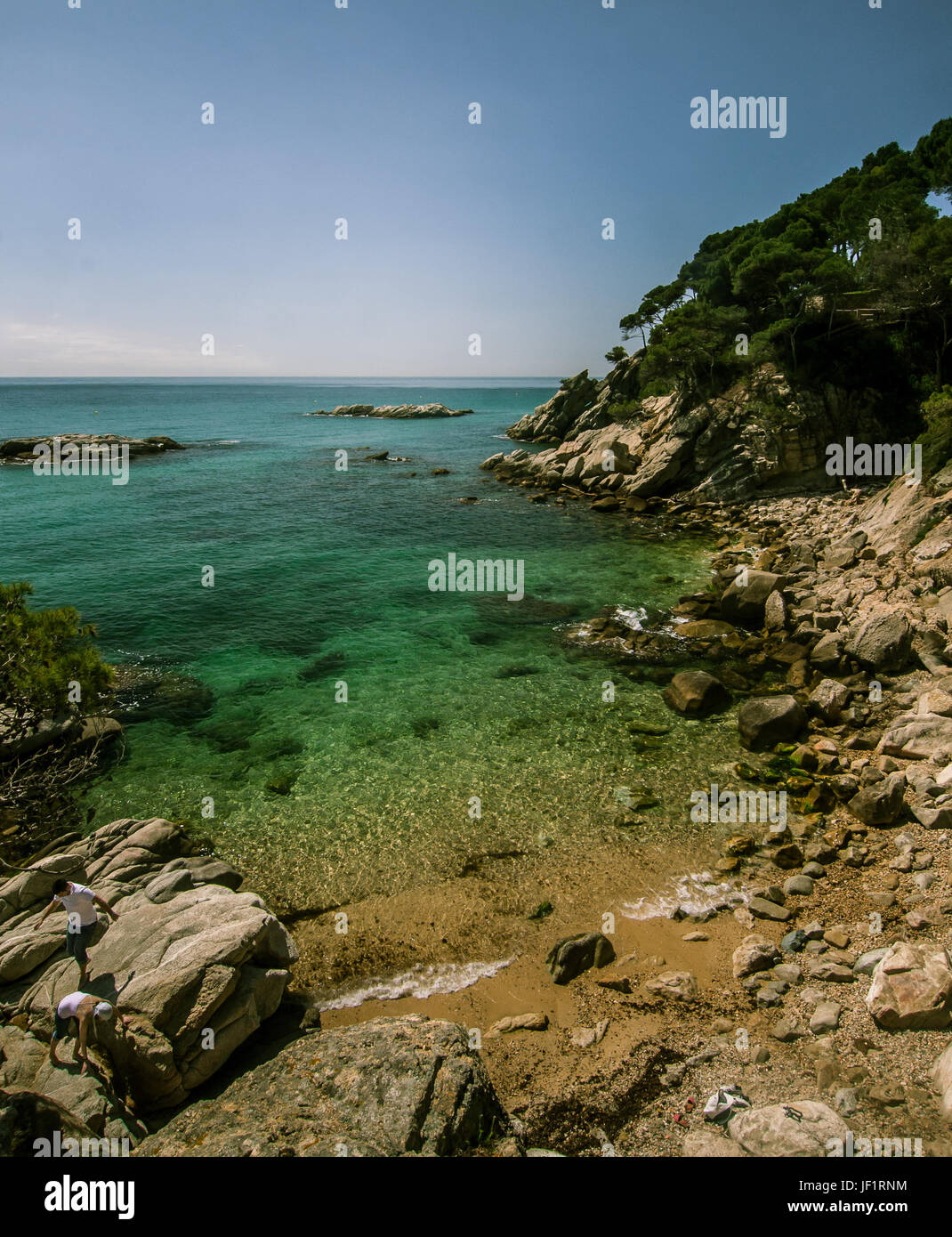 A beautiful coastal landscape of Mediterranean sea in Spain Stock Photo ...