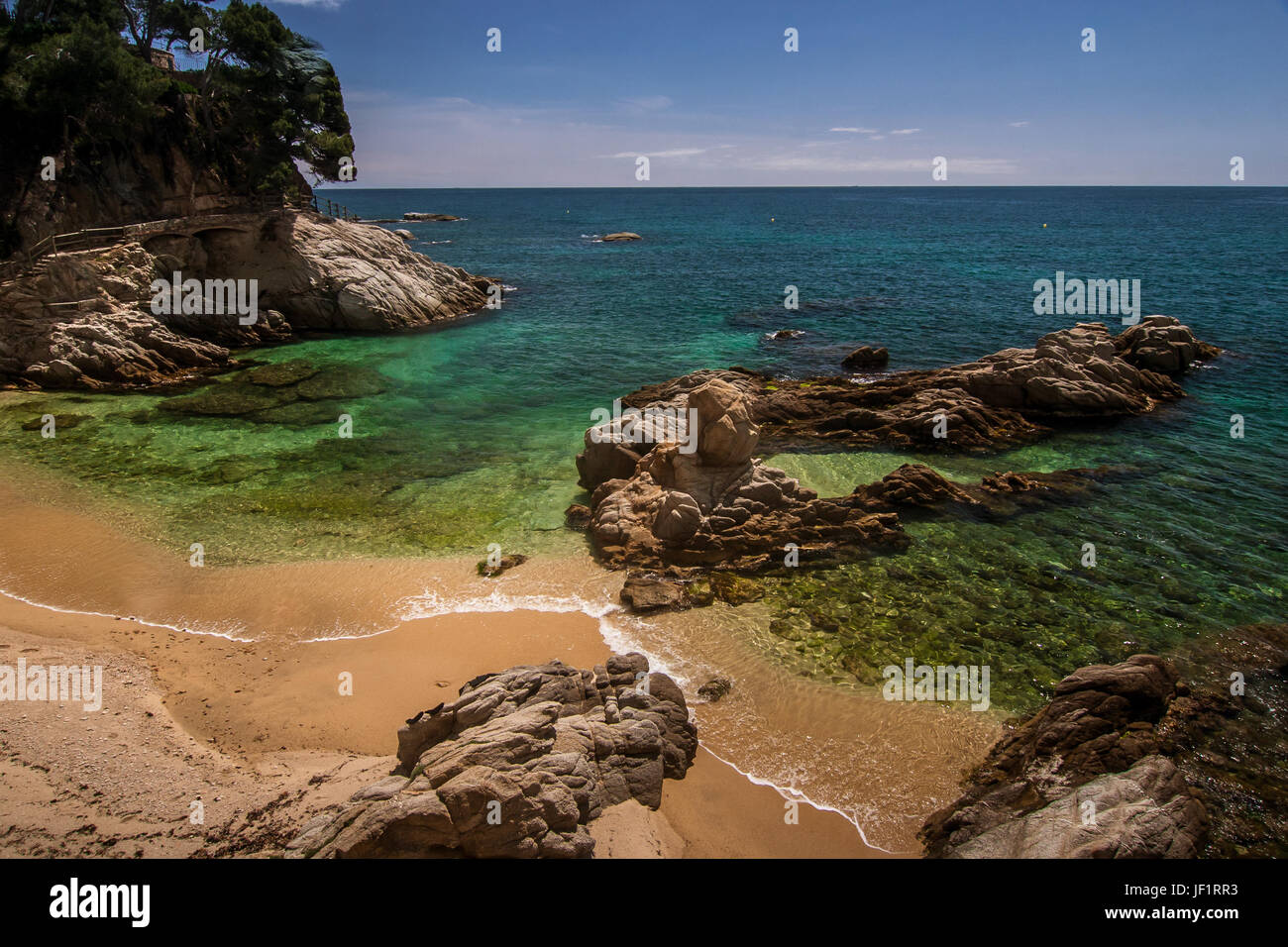 A beautiful coastal landscape of Mediterranean sea in Spain Stock Photo ...