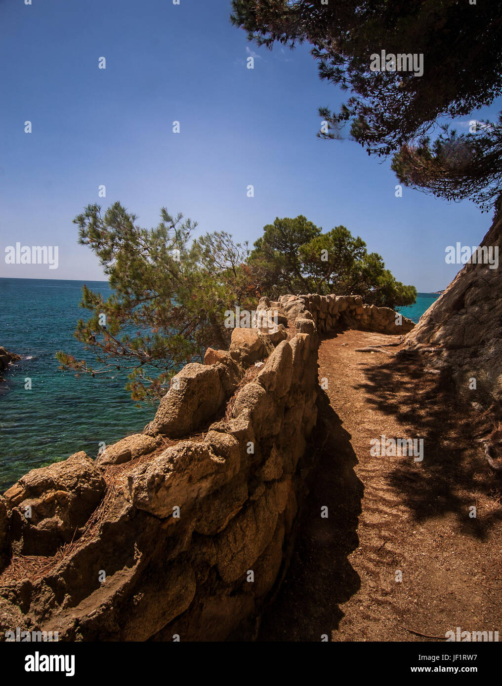 A beautiful coastal landscape of Mediterranean sea in Spain Stock Photo ...