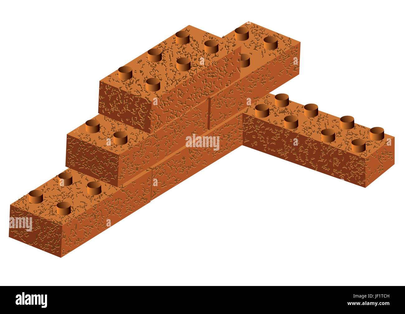 build, isolated, illustration, brick, style of construction ...
