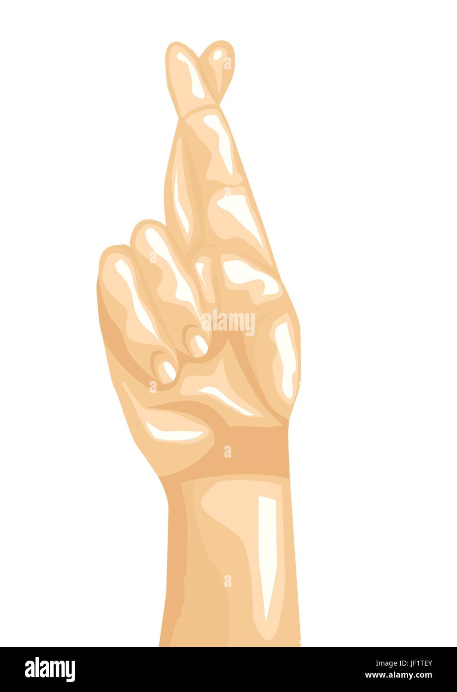 Liar fingers crossed Stock Vector Images - Alamy