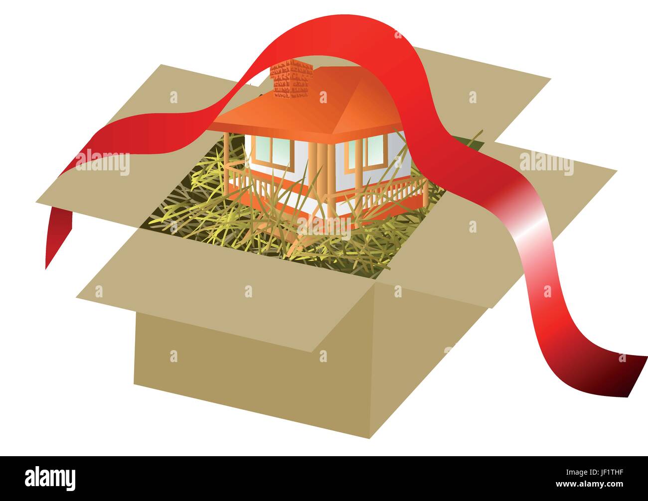 Small modern tiny home exterior Stock Vector Images - Alamy