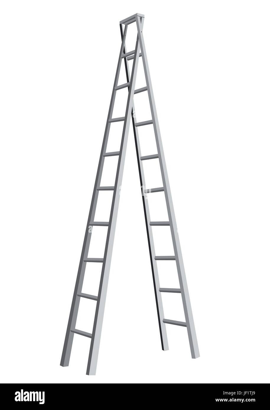 Aluminium step ladder Stock Vector Images - Alamy