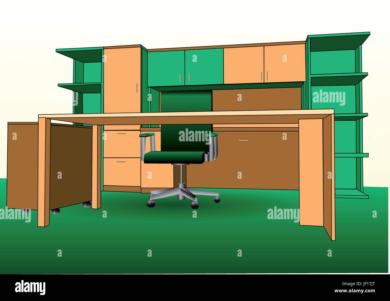 Empty business office room Stock Vector Images - Alamy