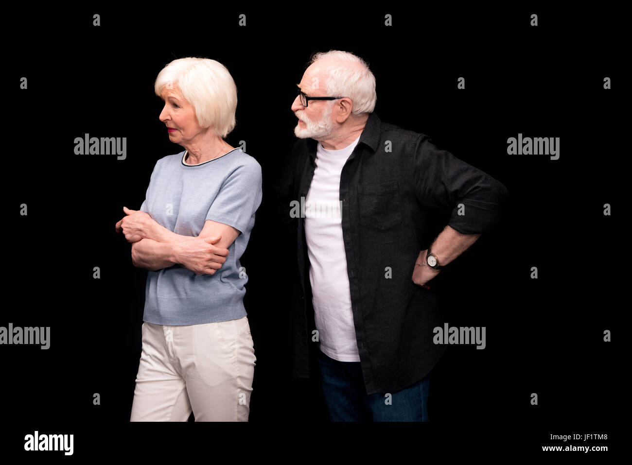 Old couple arguing hi-res stock photography and images - Alamy