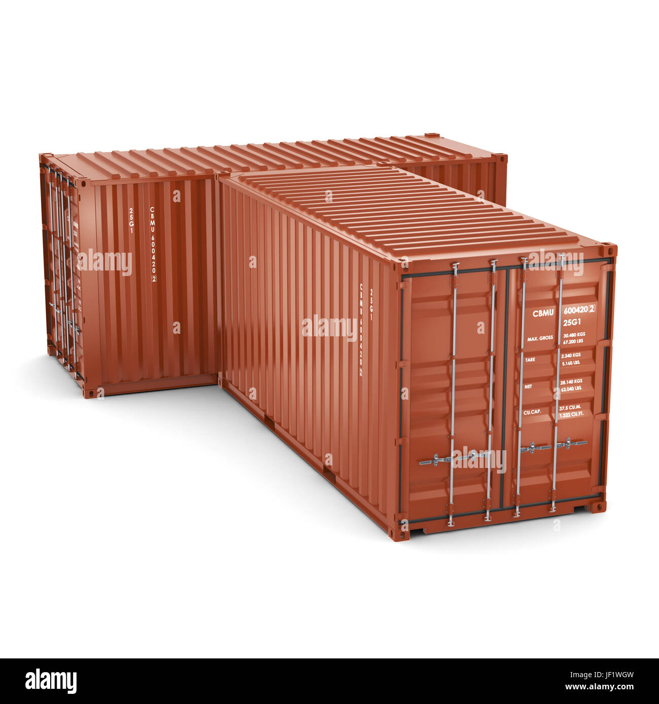 3D rendering containers Stock Photo - Alamy