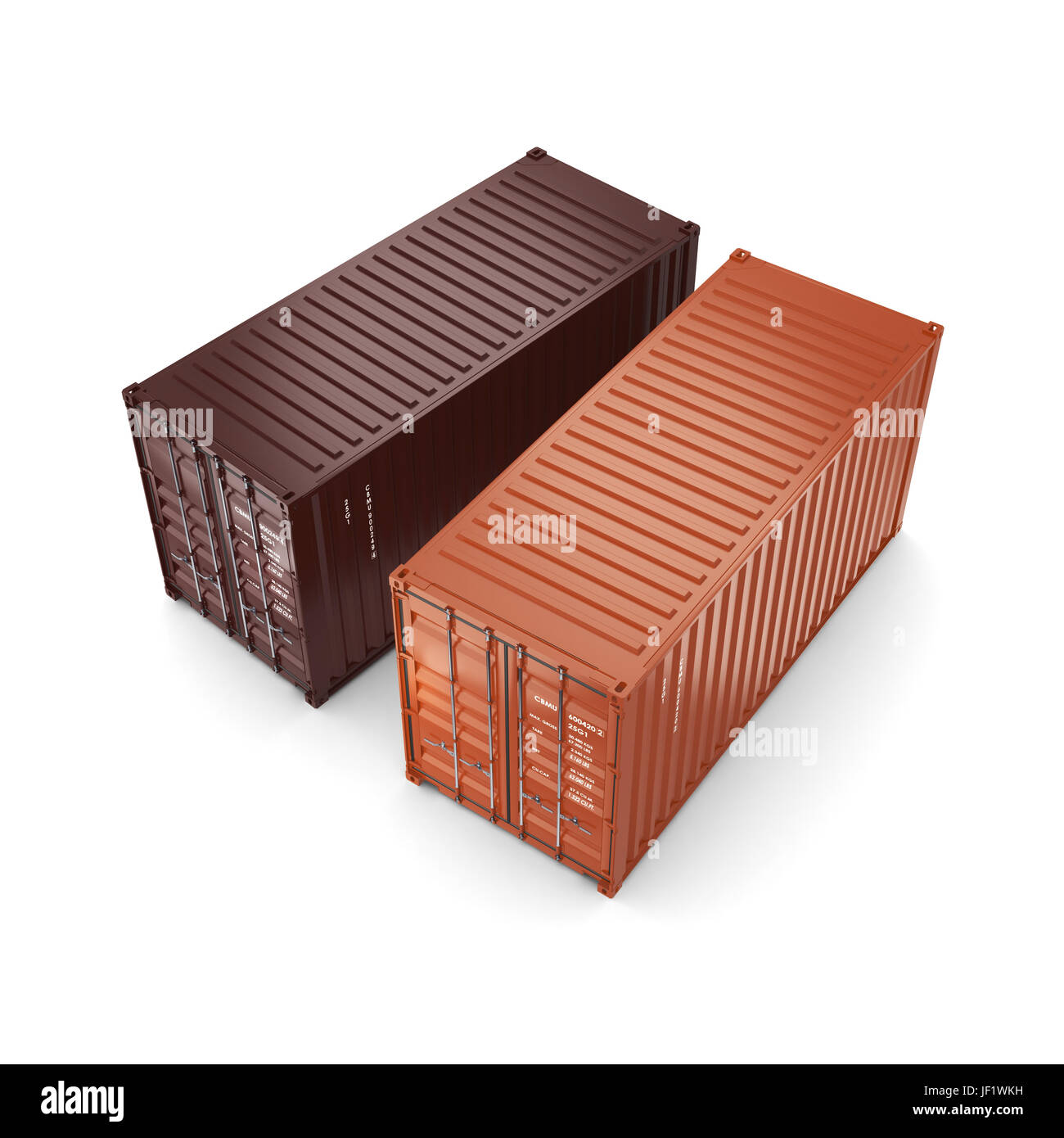 3D rendering containers Stock Photo - Alamy