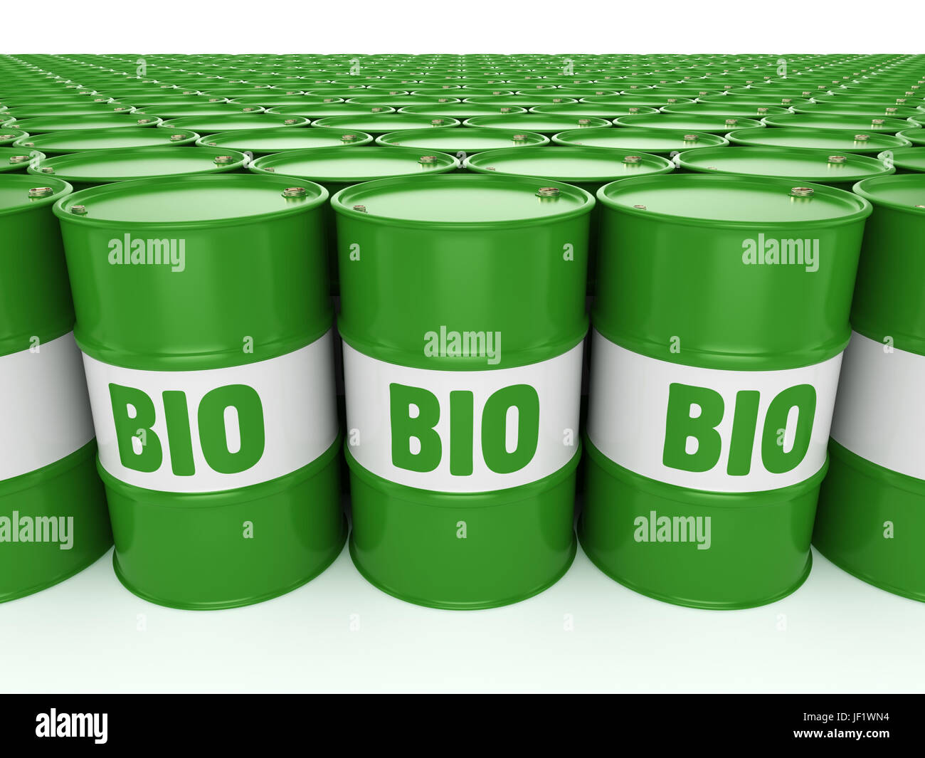 3D rendering barrel of biofuels Stock Photo - Alamy