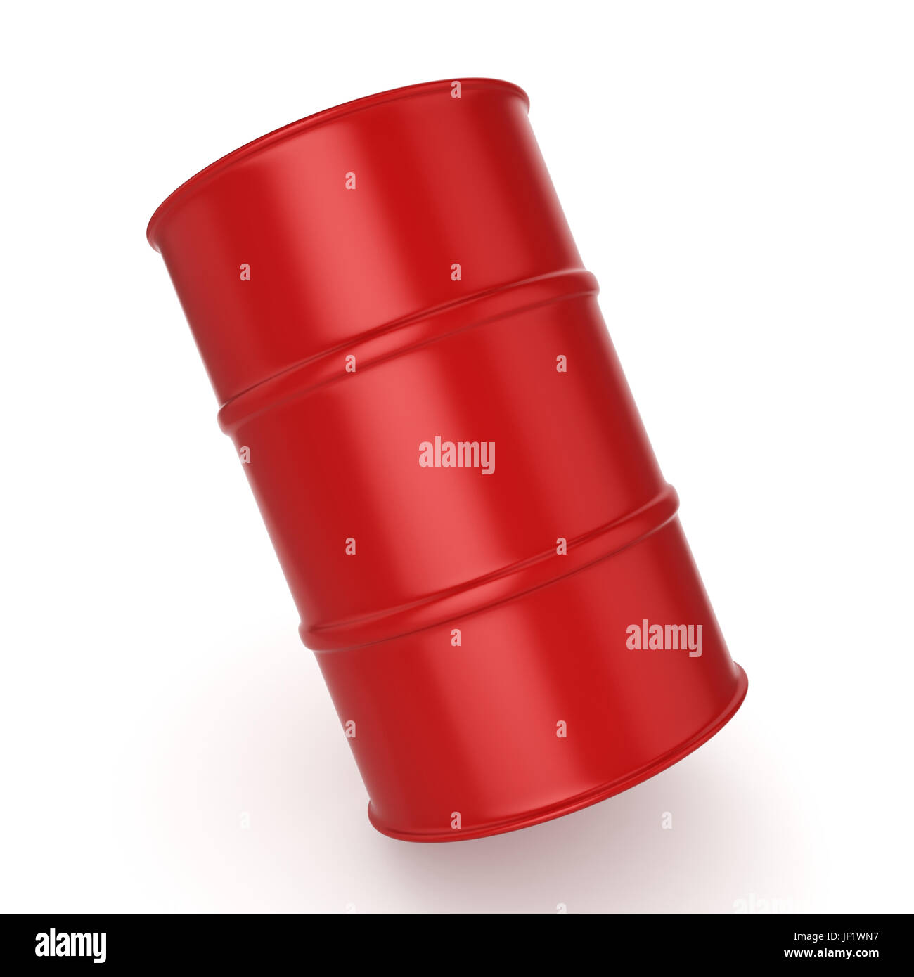 3D rendering red barrel Stock Photo - Alamy