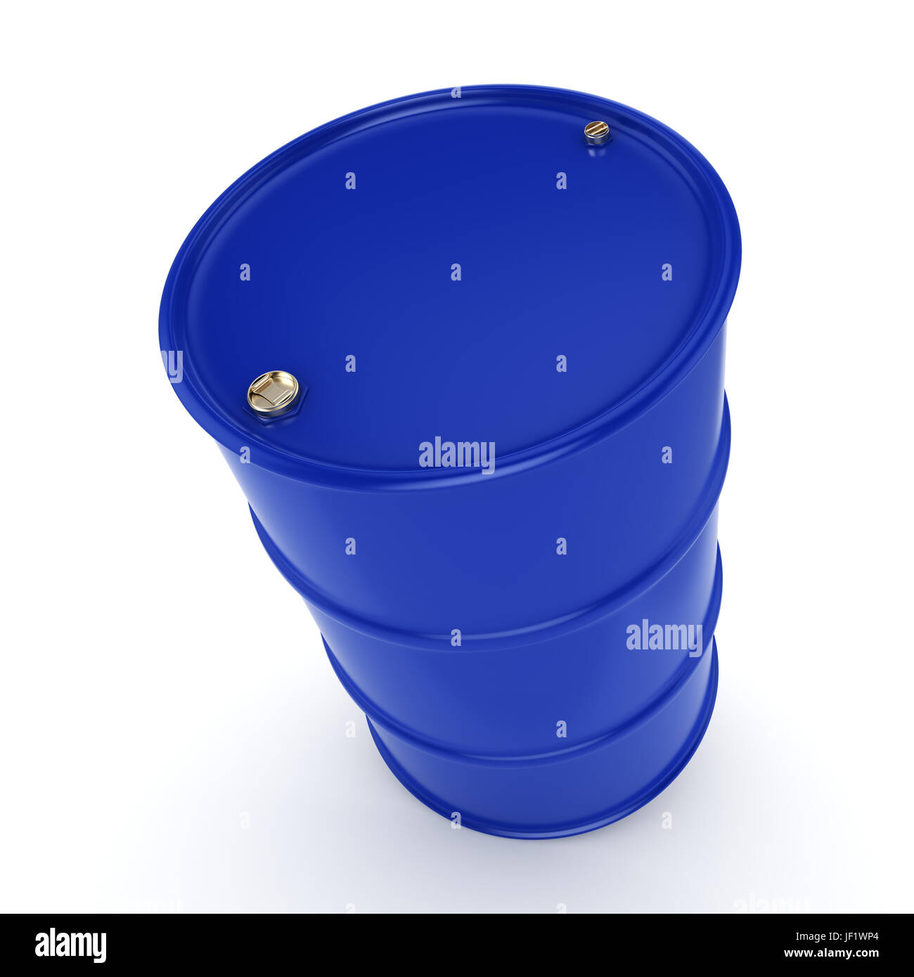 3D rendering blue barrel Stock Photo - Alamy