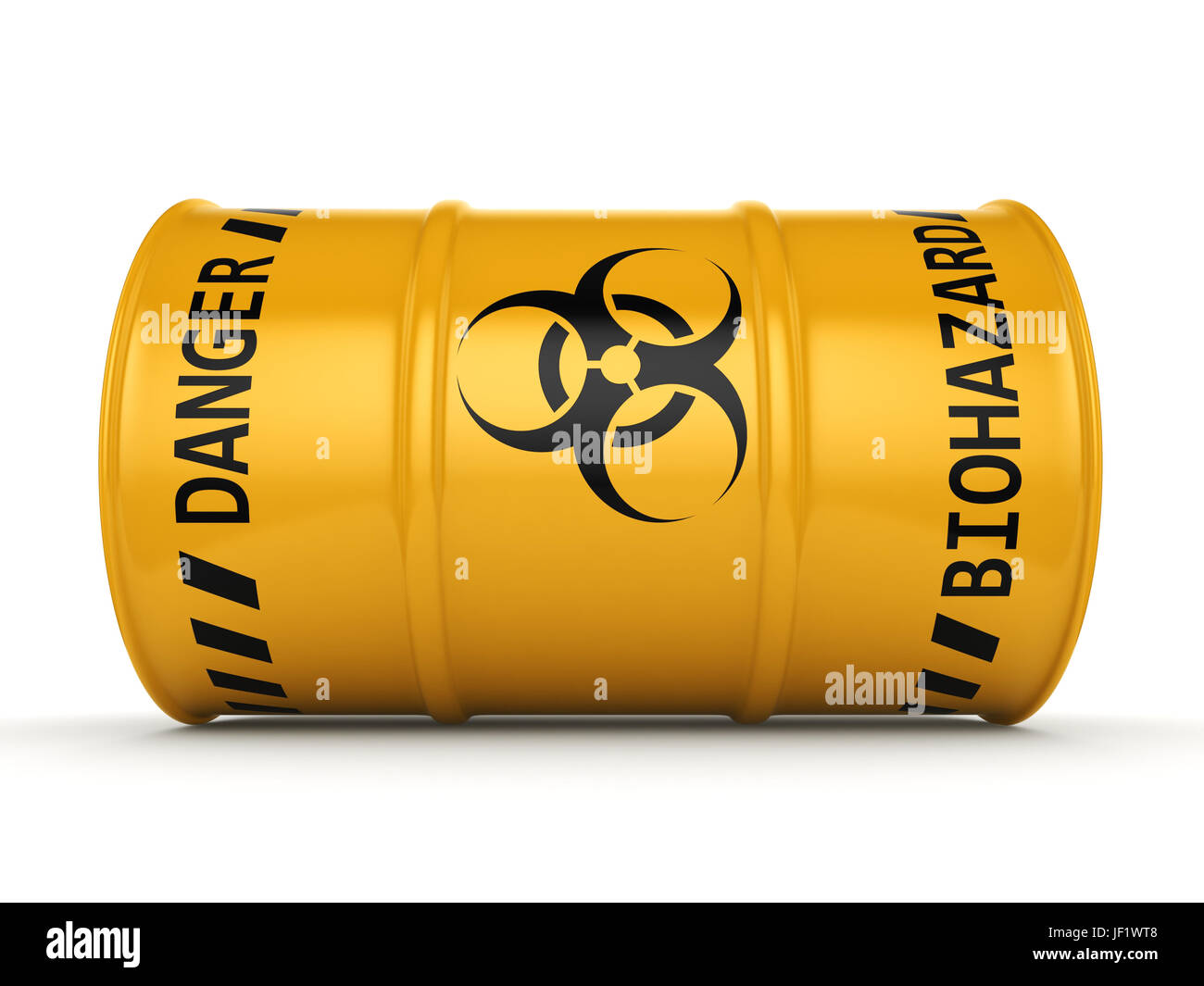 3D rendering biohazard barrel Stock Photo - Alamy