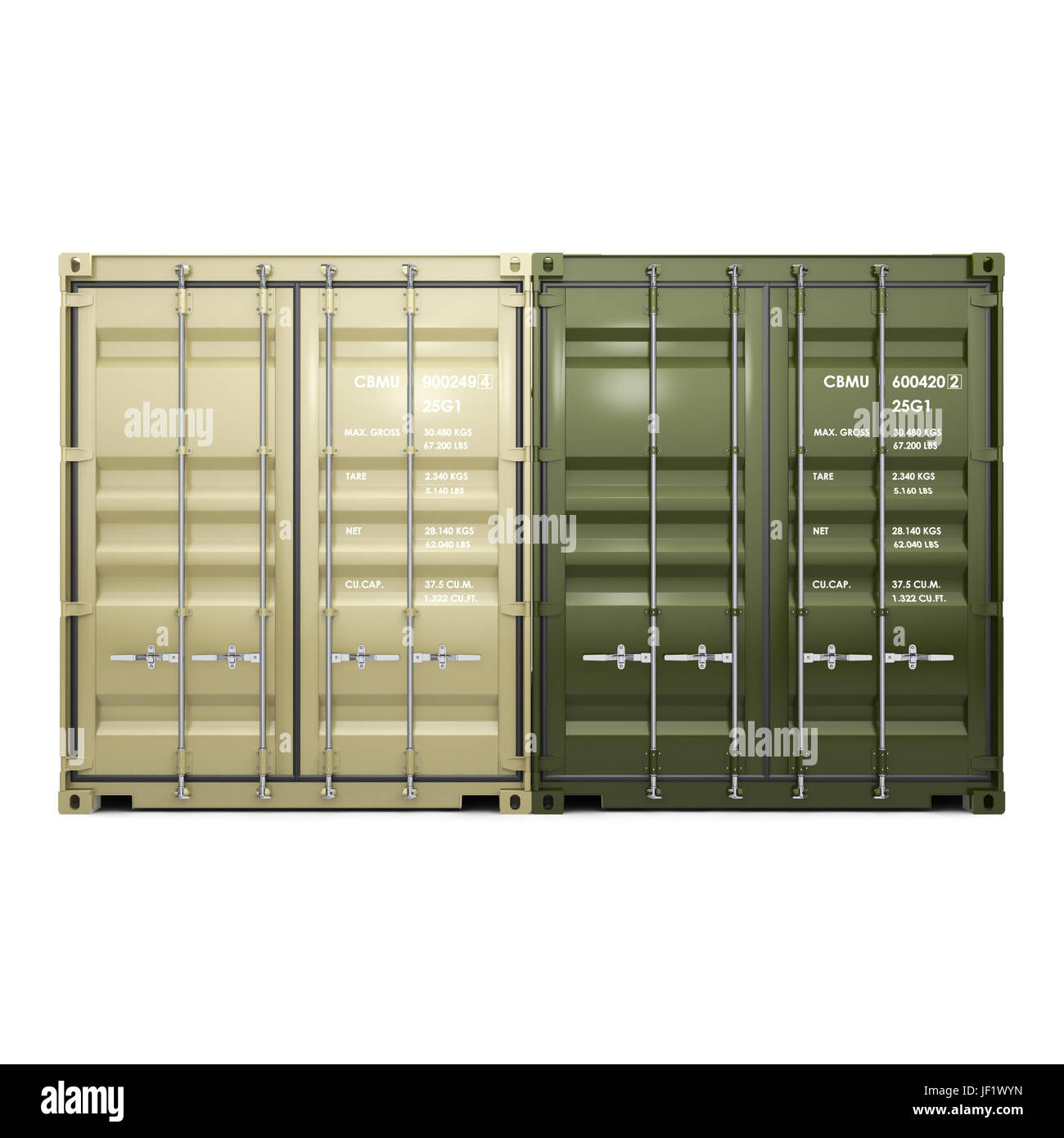 3D rendering container Stock Photo - Alamy