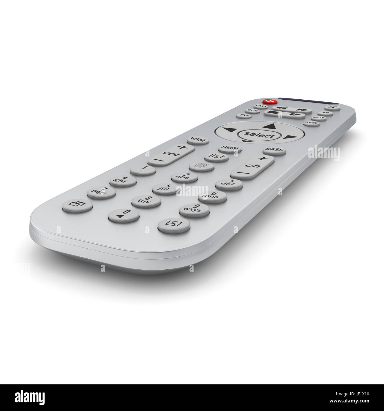 3D rendering TV Remote Stock Photo - Alamy