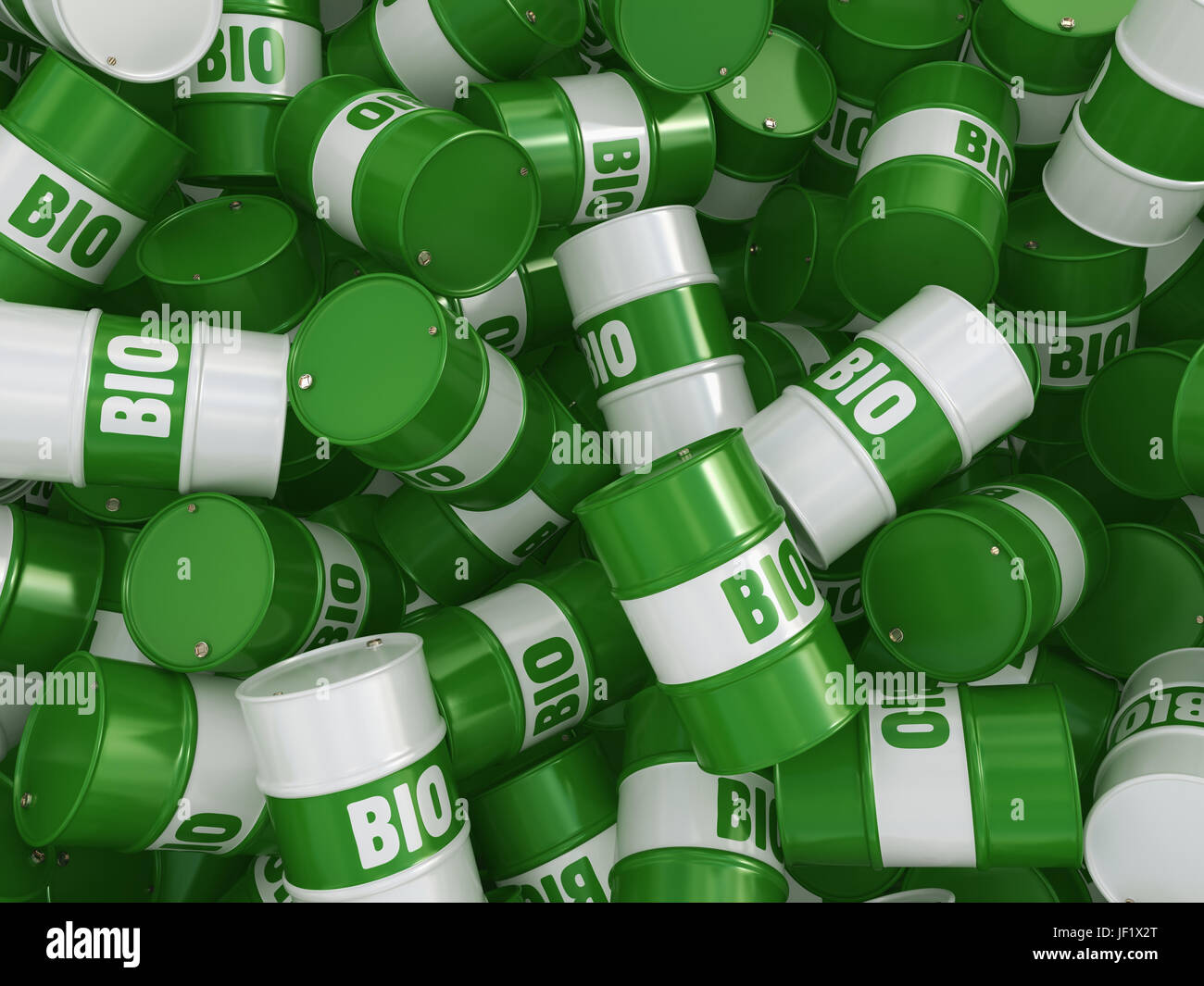 3D rendering barrel of biofuels Stock Photo - Alamy