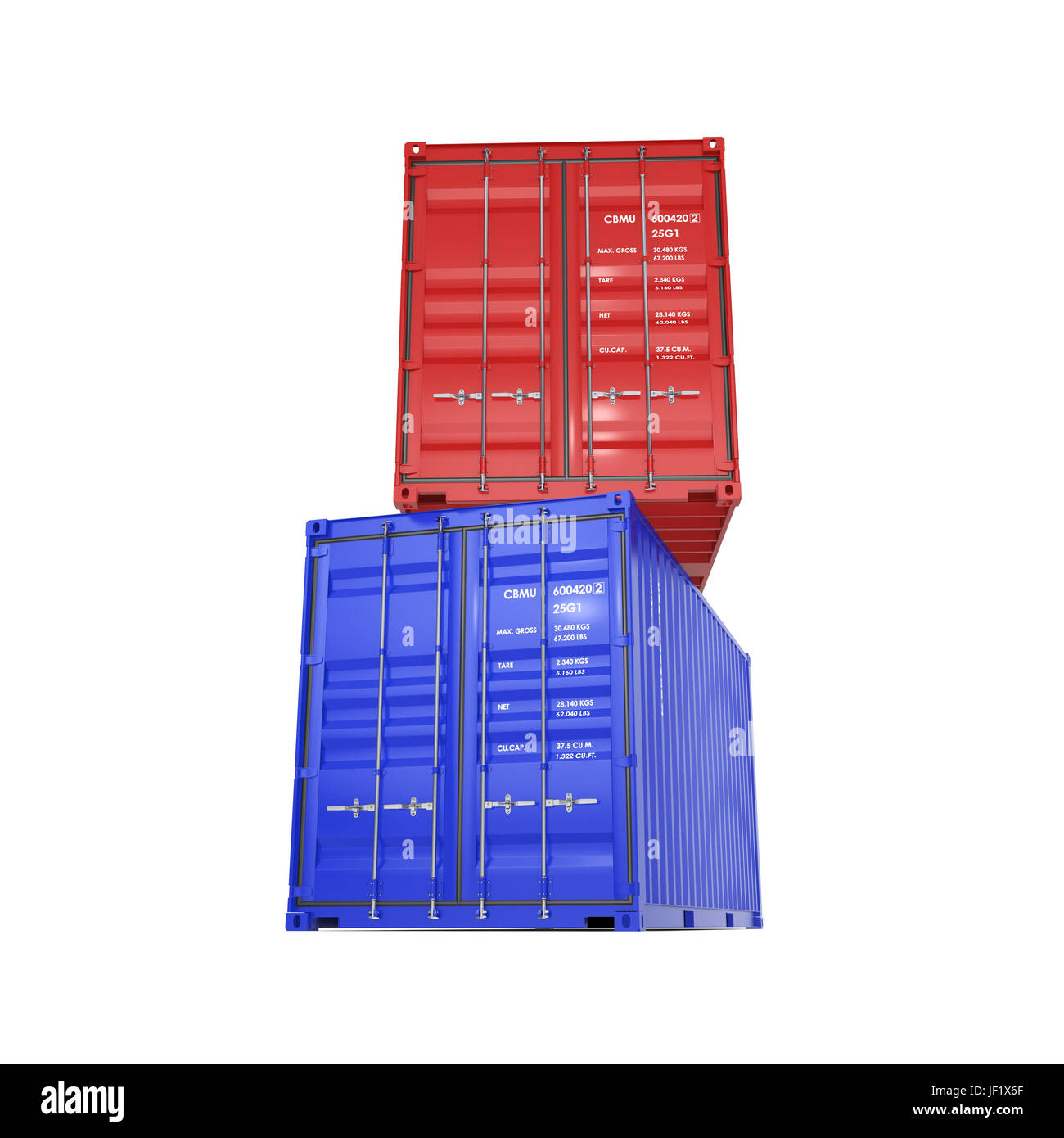 3D rendering containers Stock Photo - Alamy