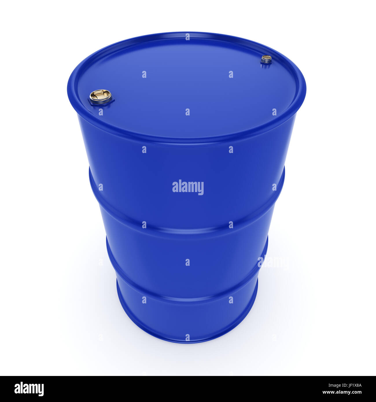 3D rendering blue barrel Stock Photo - Alamy