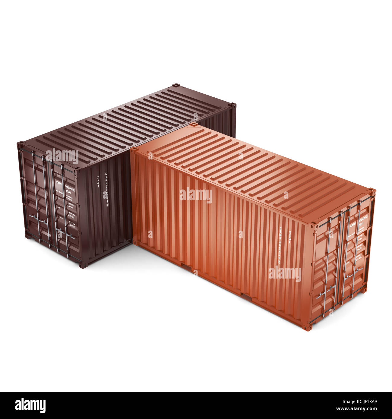3D rendering containers Stock Photo - Alamy