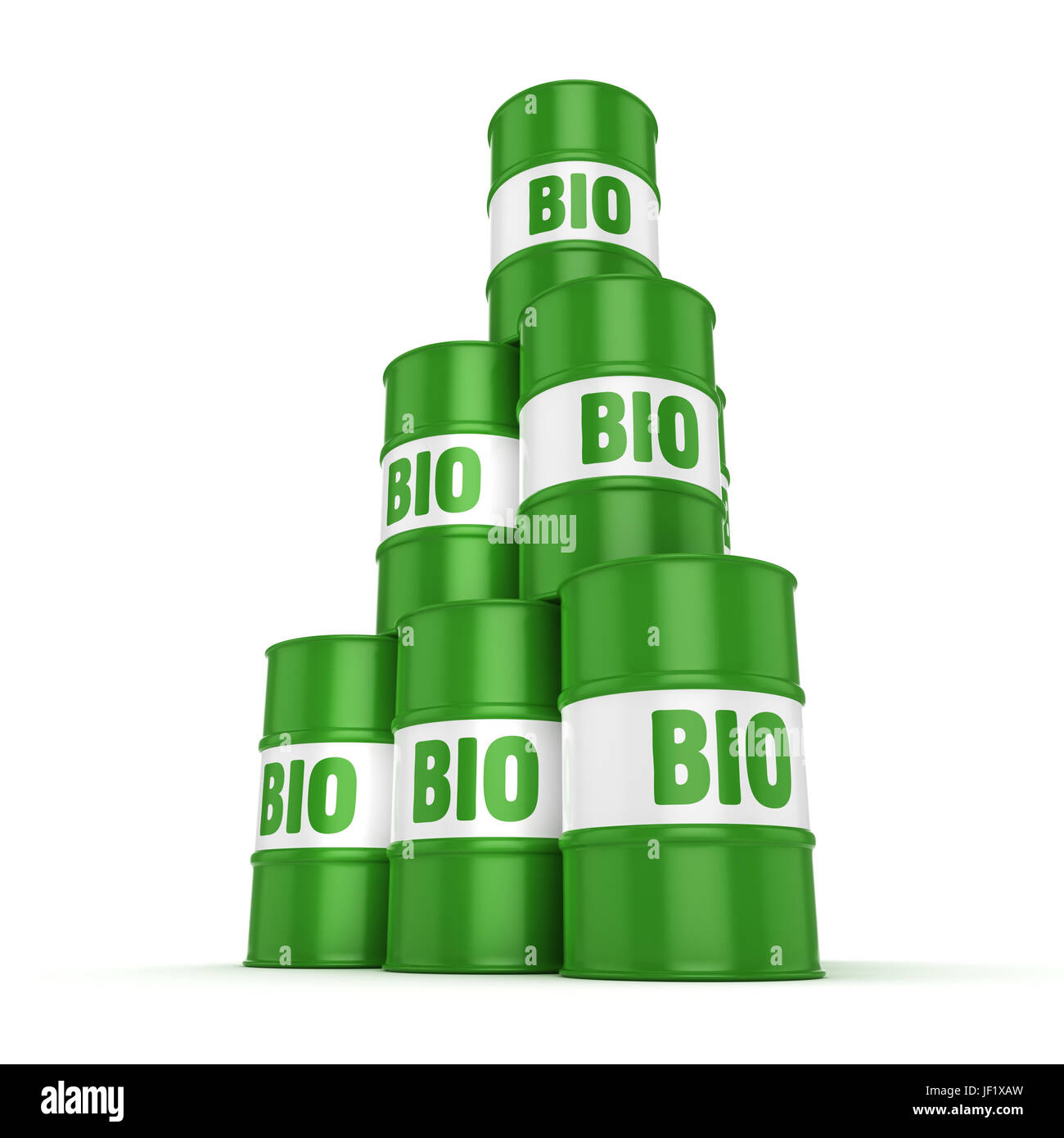 3D rendering barrel of biofuels Stock Photo - Alamy