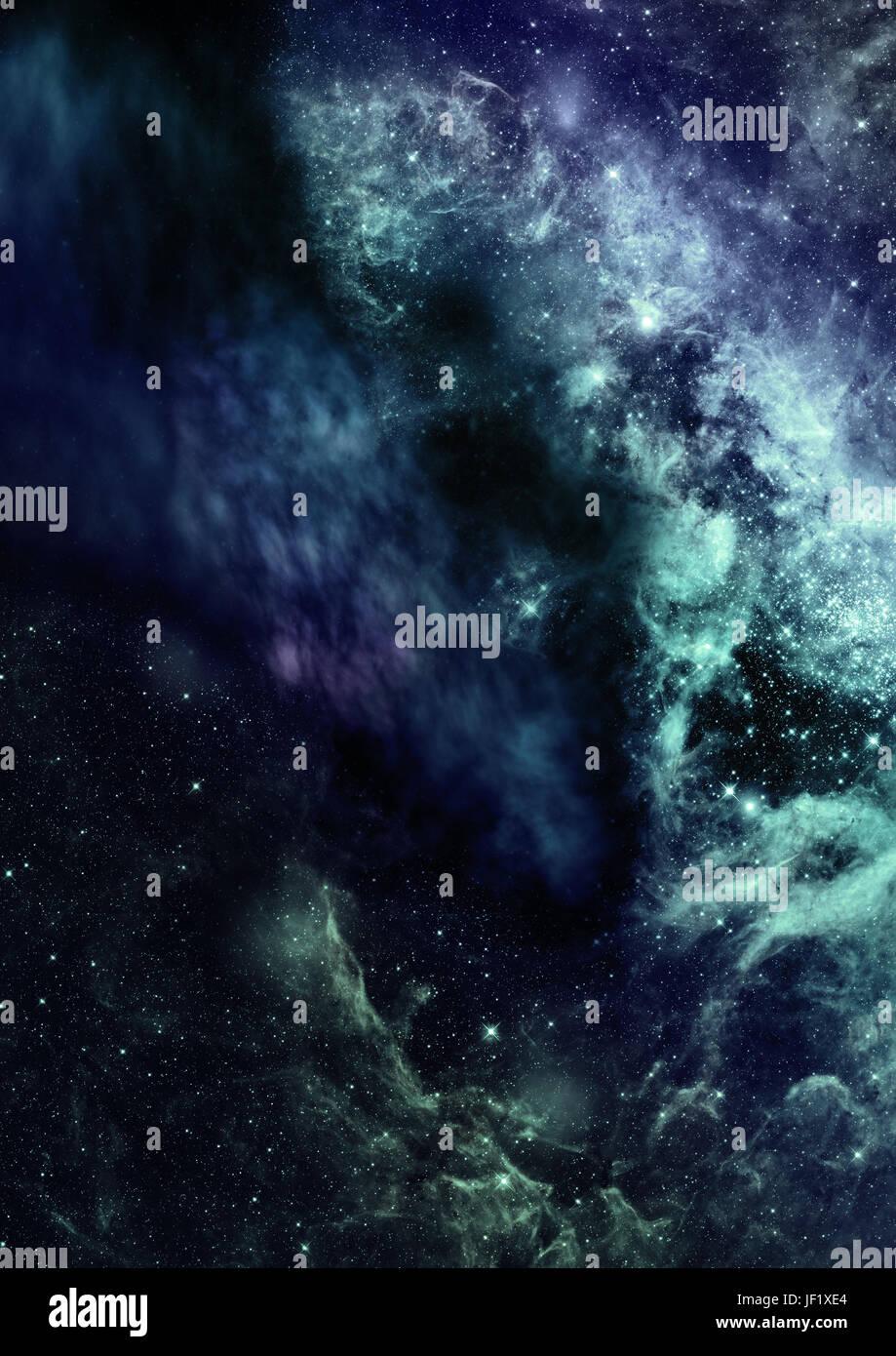 Being shone nebula Stock Photo - Alamy