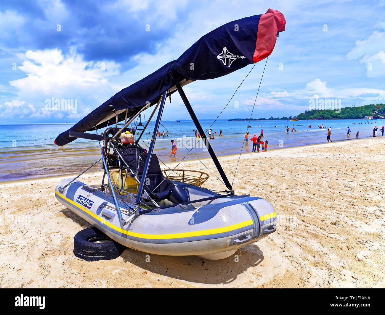 Sihanoukville Cambodia Rotax motor Polaris amphibious floating ...