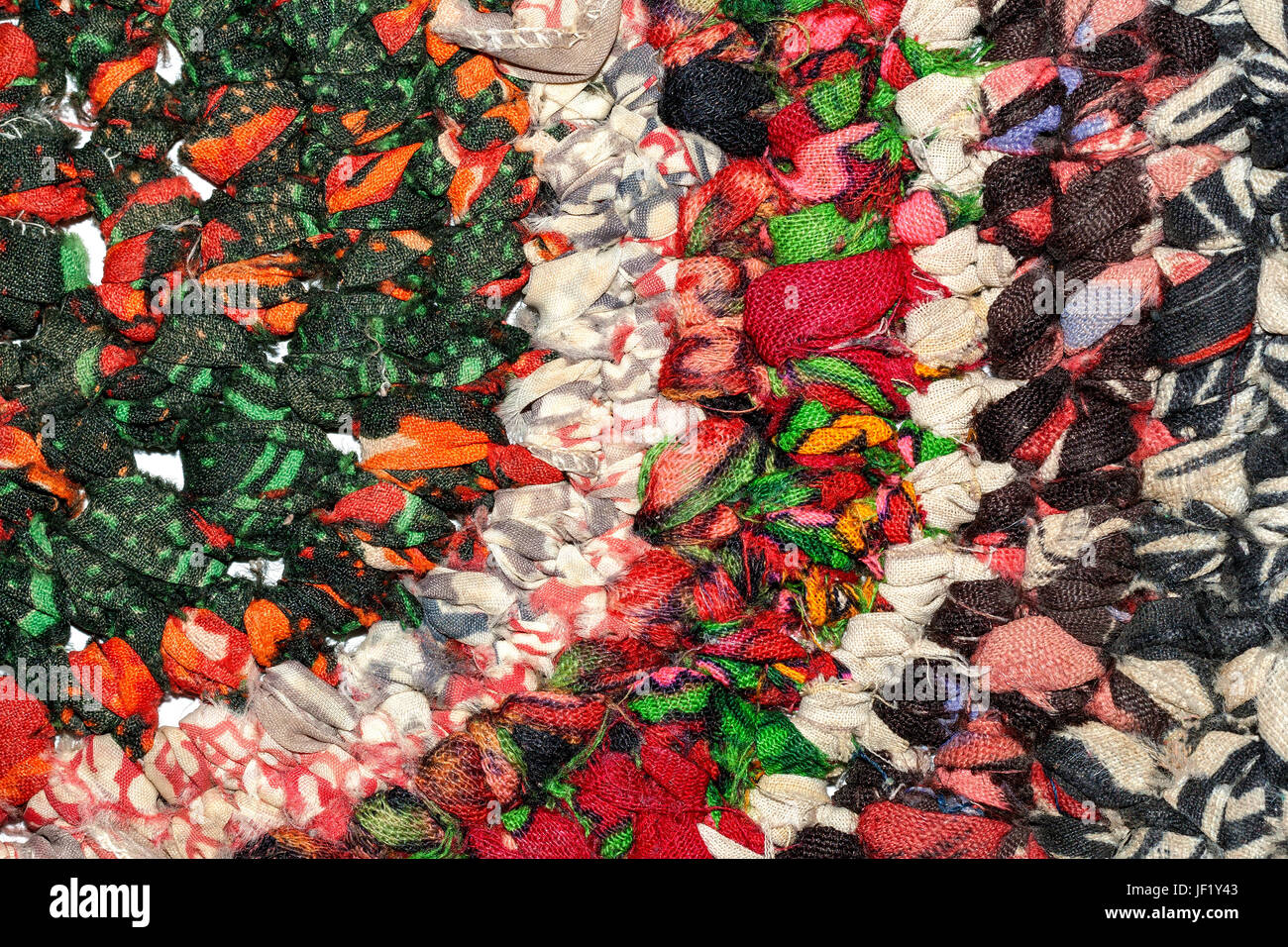 Braided background of rags Stock Photo - Alamy