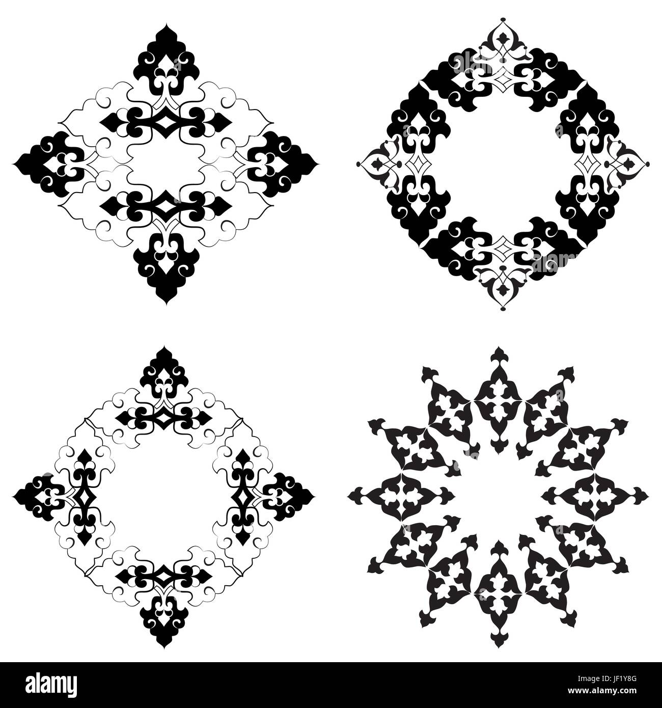 antique, traditional, pattern, oriental, backdrop, background, floral ...