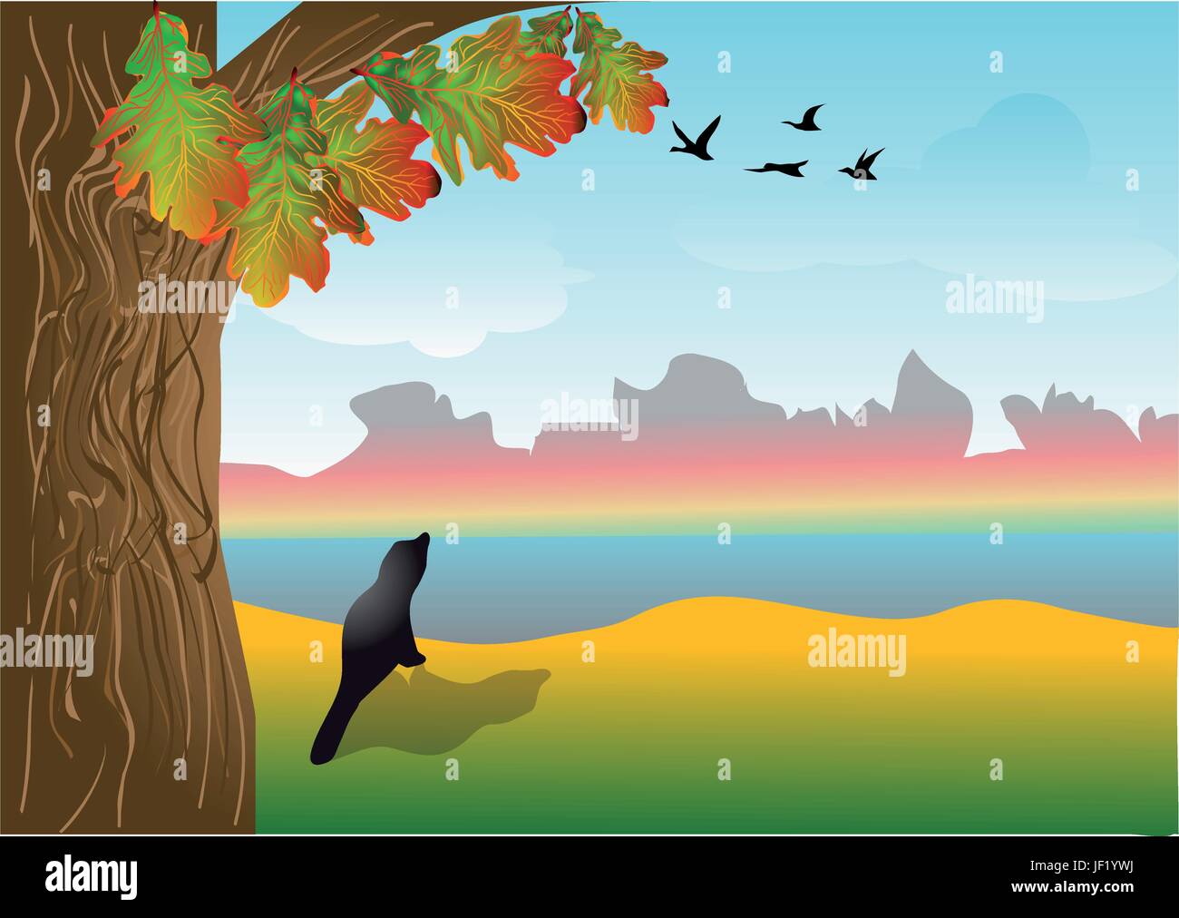 Outlook forest Stock Vector Images - Alamy