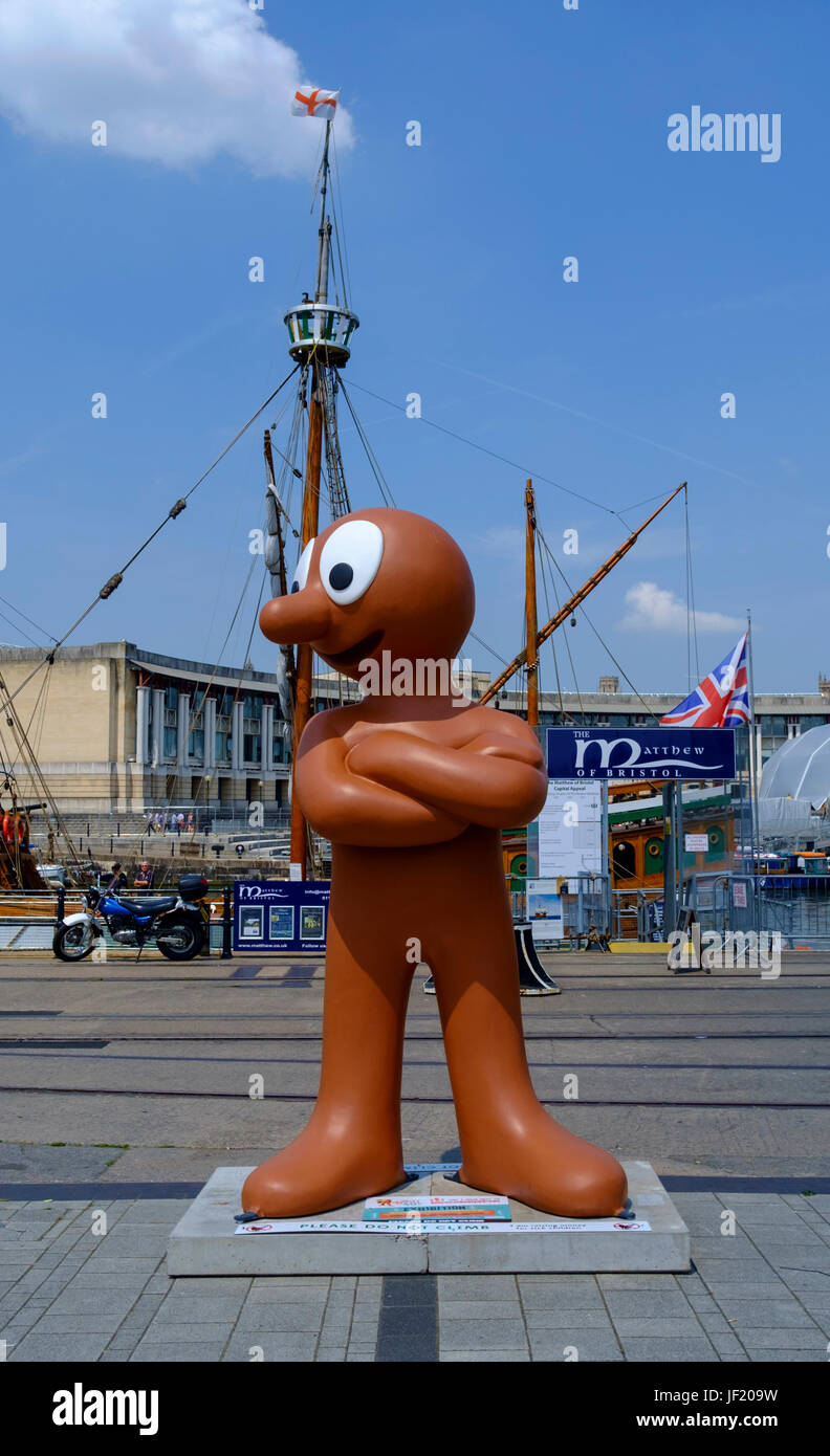 This is Megamorph a statue Celebrating the plasticine characterr Morph ...