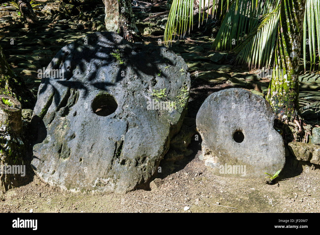 Stone money, yap, caroline islands hi-res stock photography and images ...