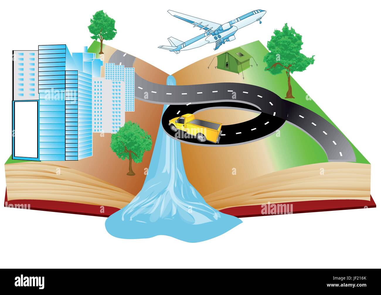 Tourism model and environment Stock Vector Images - Alamy