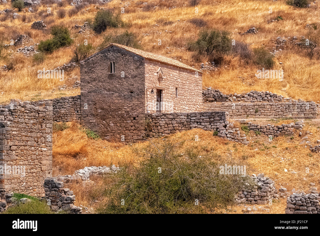 The old stone Church Stock Photo - Alamy